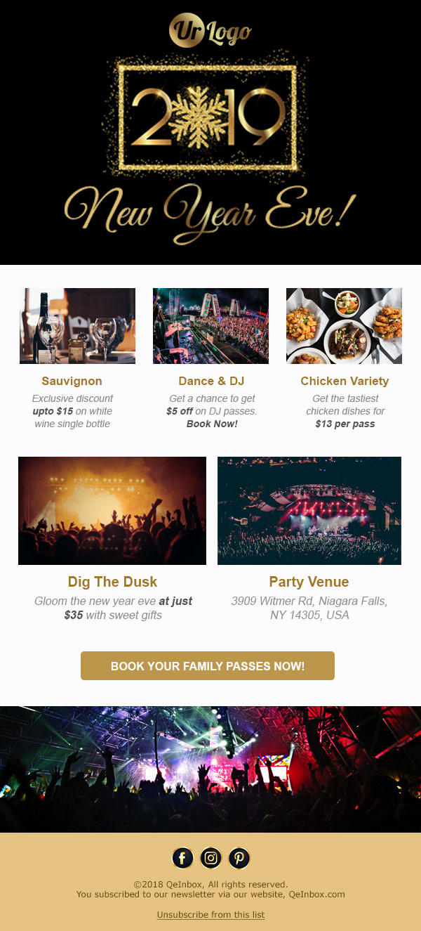 Download Free Responsive HTML Email Template | QeInbox